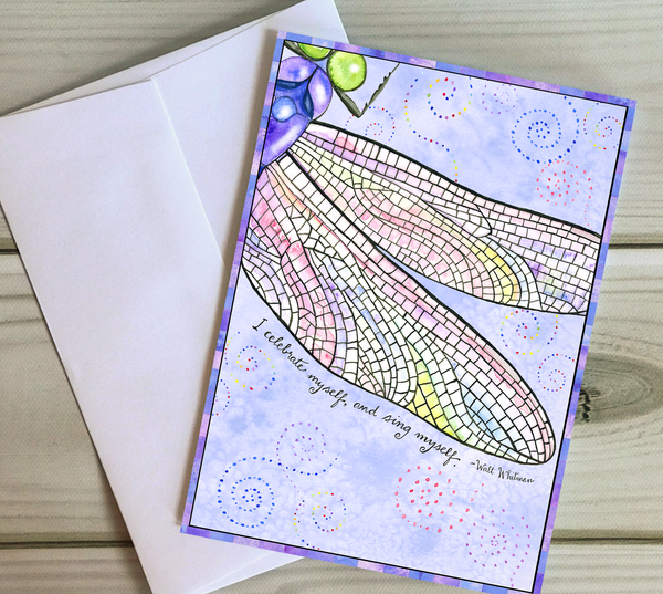 Celebration Dragonfly Birthday Card – Firefly Sky Design
