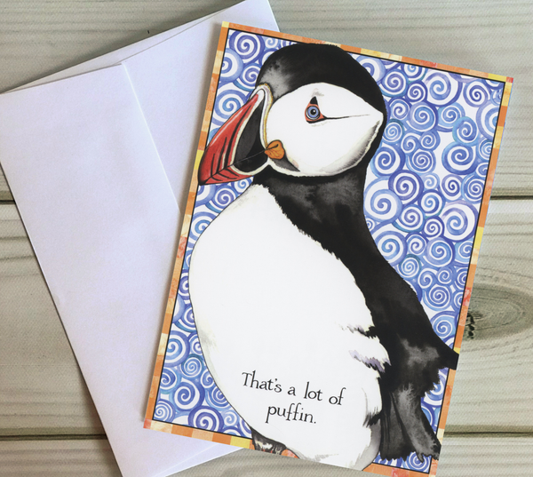 Puffin Birthday Card – Firefly Sky Design