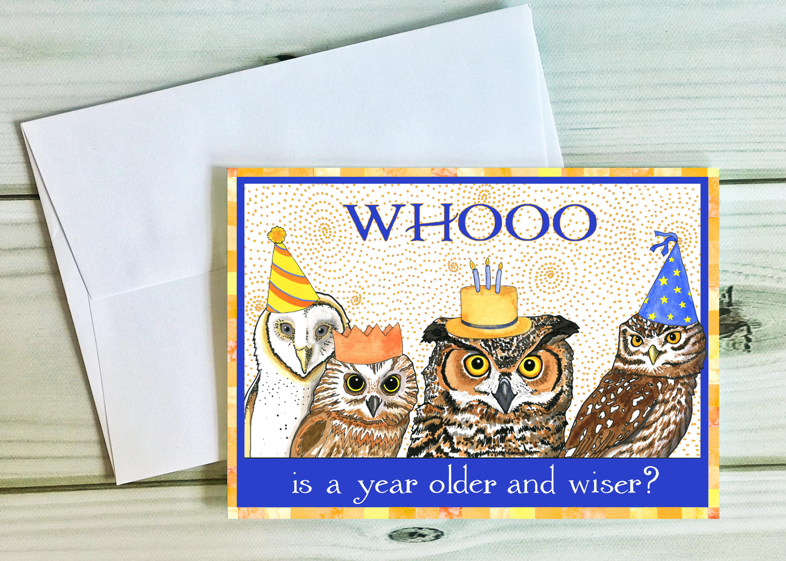 Owl Happy Birthday Card